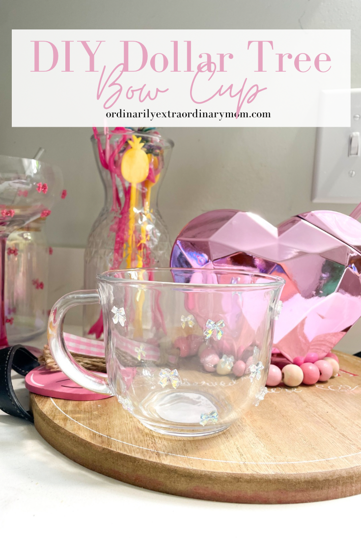 DIY Dollar Tree Bow Cup – ordinarilyextraordinarymom